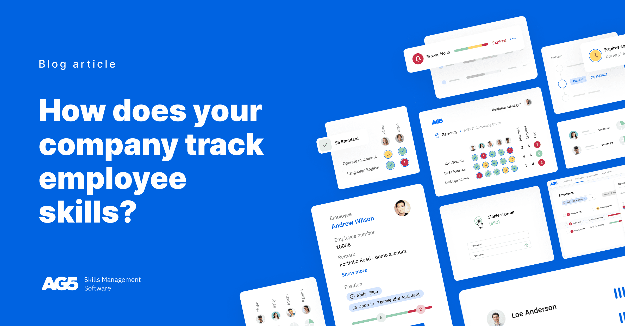 How does your company track employee skills? - AG5