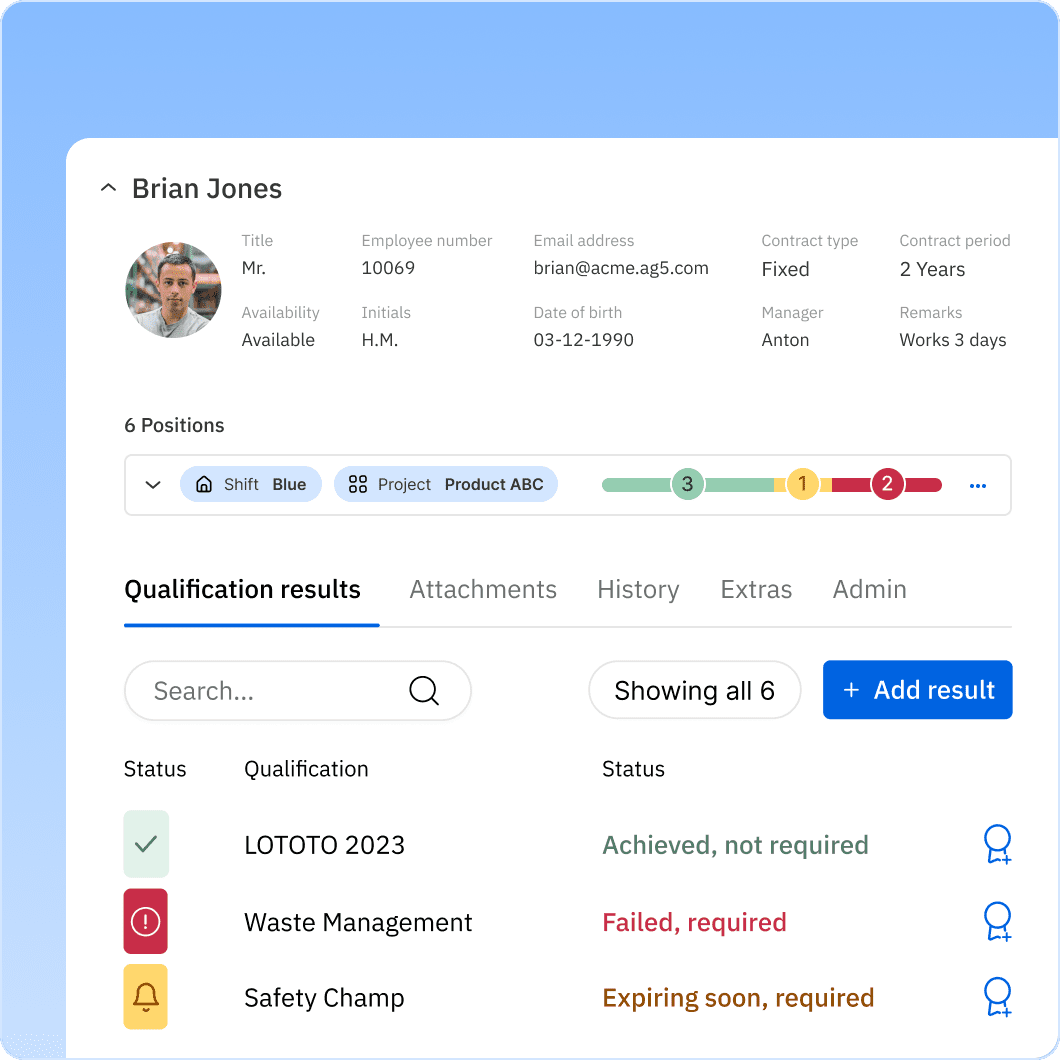 Skills Management & Training Matrix Software | AG5