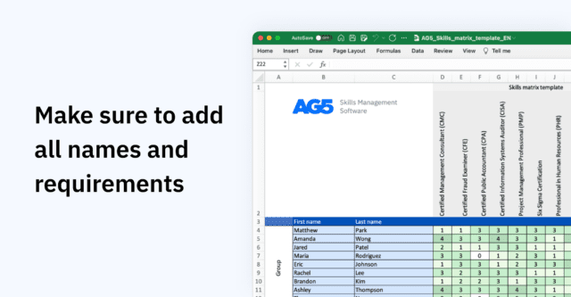 The Ultimate Guide to Creating an Excel Skills Matrix