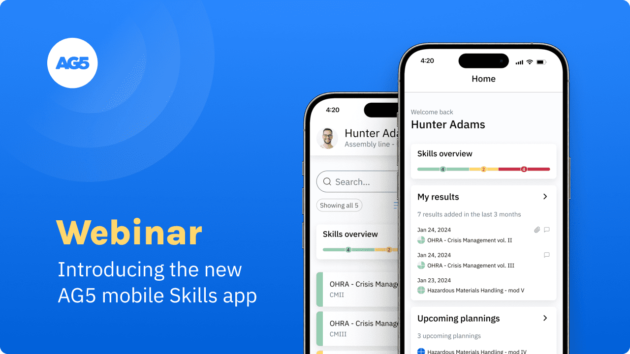New AG5 mobile skills app webinar | Features and benefits
