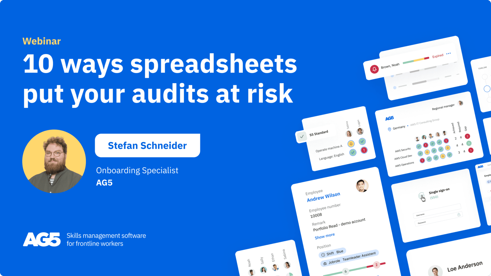 Webinar: 10 ways spreadsheets put your audits at risk Webinar: 10 ways spreadsheets put your audits at risk