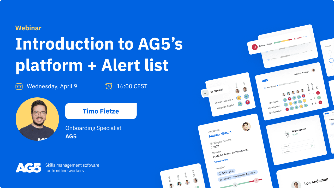 Introduction to AG5's platform + Alert list