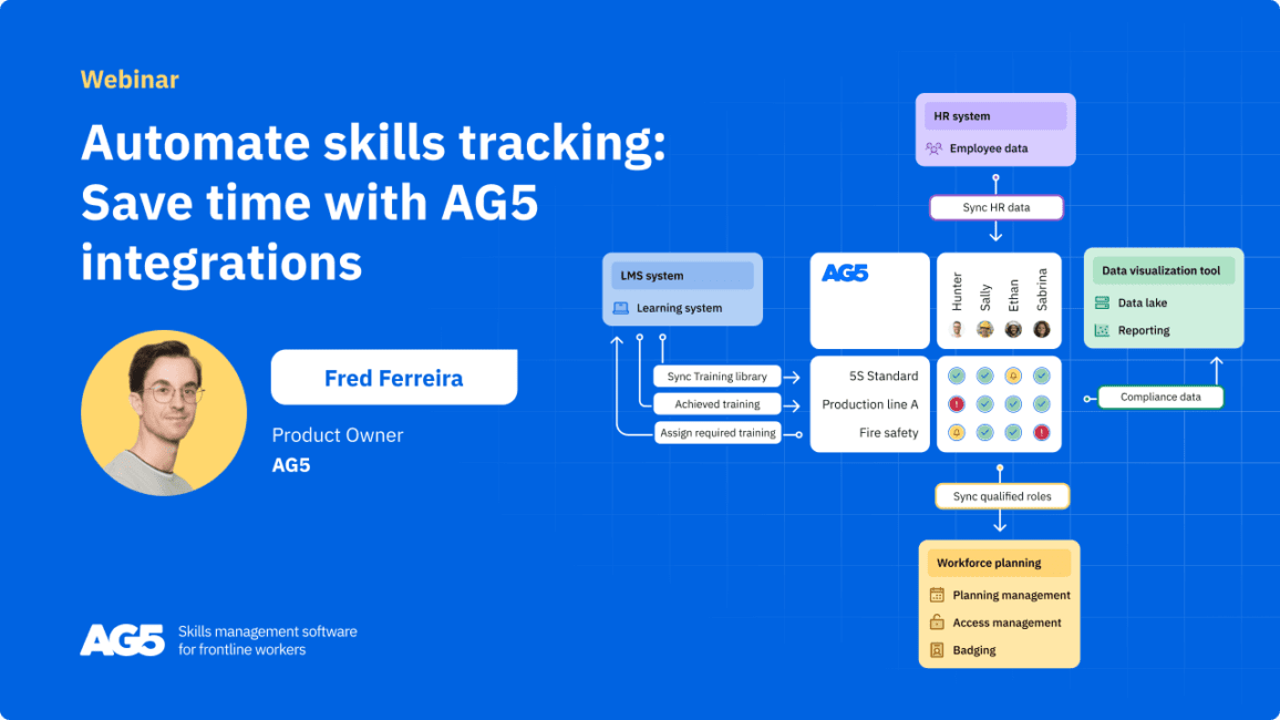 Automate skills tracking with AG5 integrations | Live Webinar