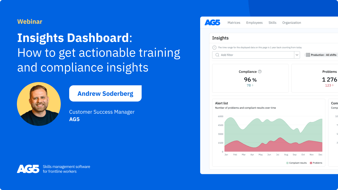 AG5 Insights Dashboard: Smarter Training & Compliance