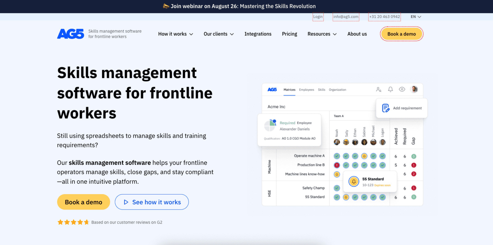 Best training matrix software: top 5 platforms for 2025 - AG5