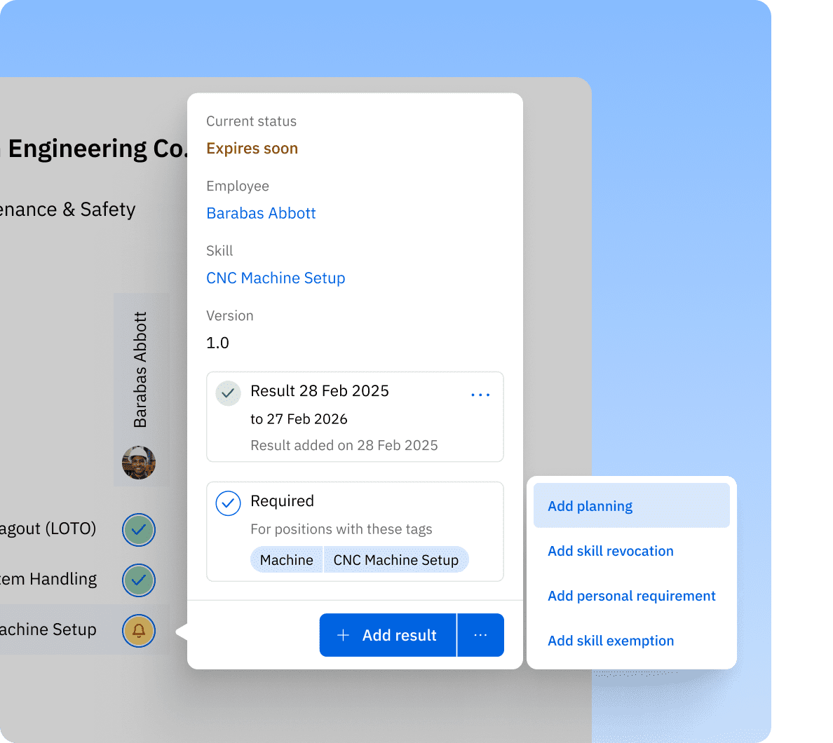 Employee Profiles | Skills & Qualification Tracking